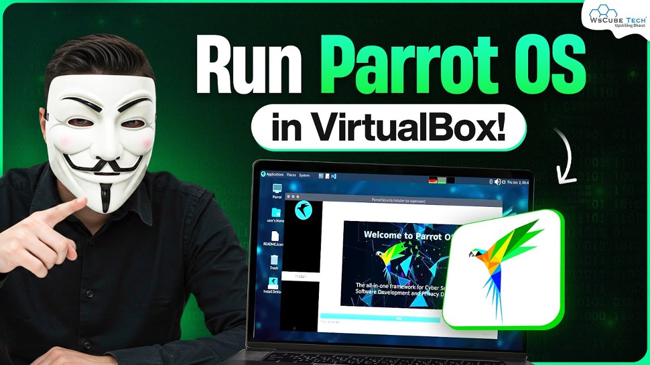 Parrot OS on VirtualBox — Secure VM Setup (Beginner Friendly) - YouTube