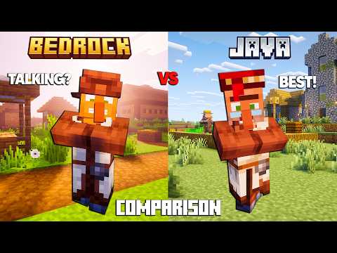 VILLAGER NEWS Bedrock vs Java Comparison (minecraft addon)