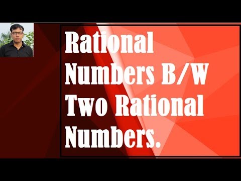 How to find rational number between two ration numbers - YouTube