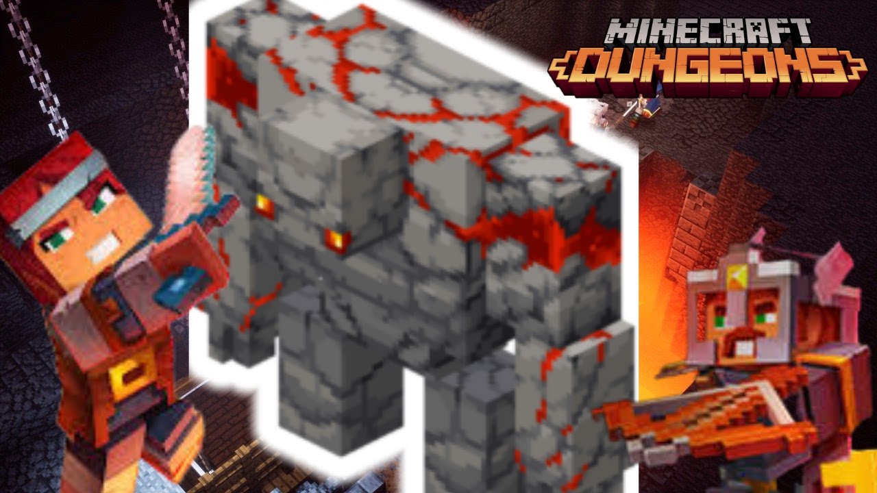 ⛏[MINECRAFT DUNGEONS] RUSH Boss Mines de Redstone "Golem de Redstone ...