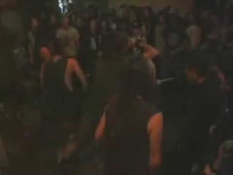 cop on fire - live in Oakland 2008 - YouTube