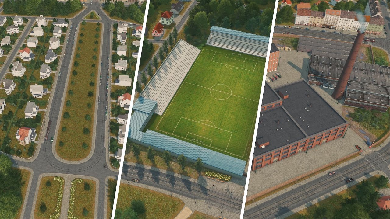 Villas, Stadium and Industry - Cities: Skylines - Altengrad 48 - YouTube