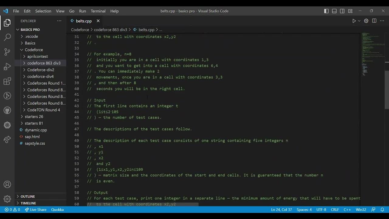 B Conveyor Belts Codeforces Round 863 Div 3 Codeforces Solution Subscribe Coding