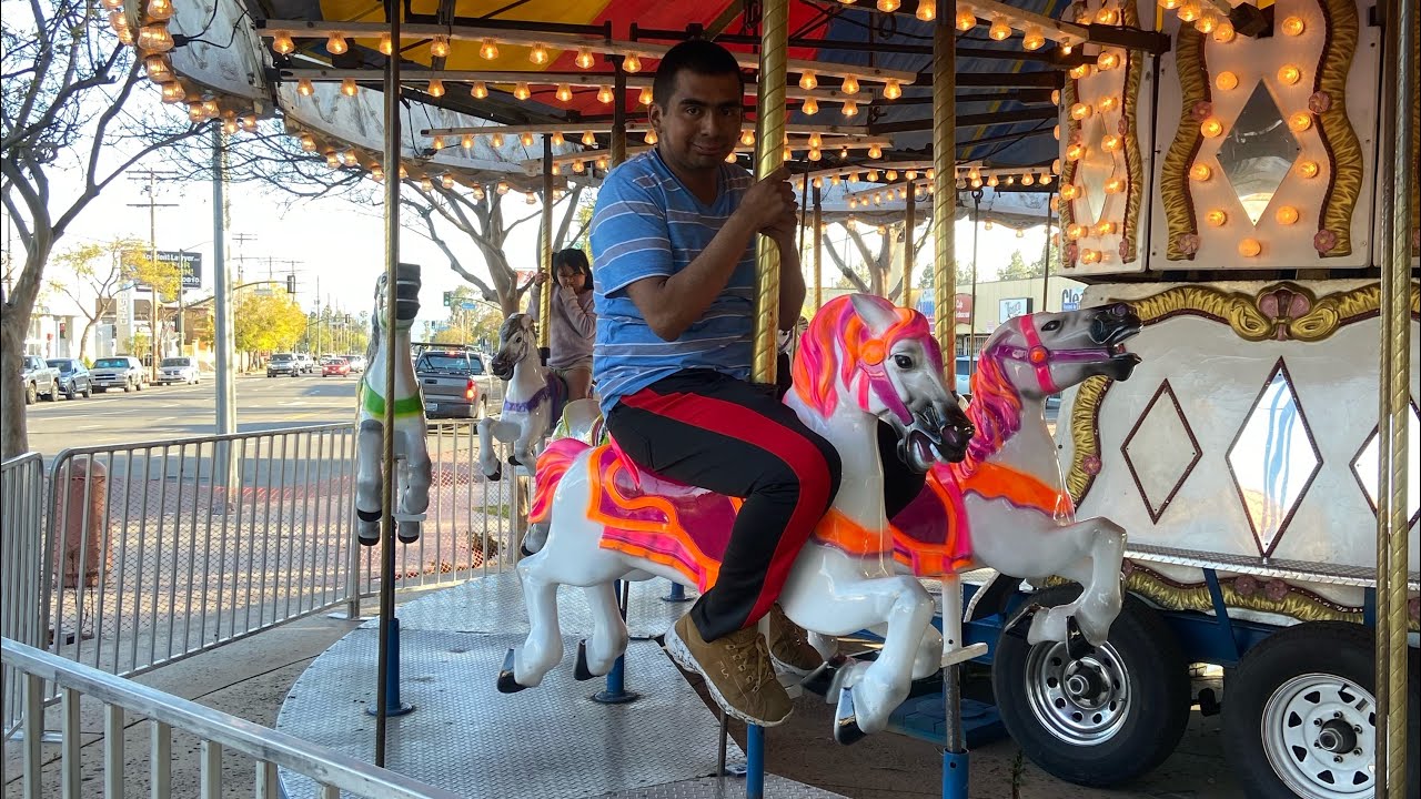 Me riding carousel horse ride at sun valley recreation center (part 1 ...