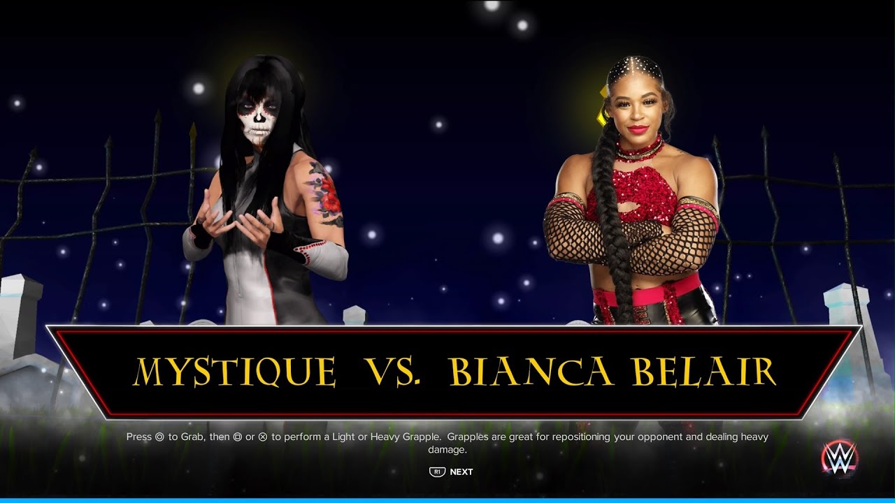 WWE 2K23 Bianca Belair vs. Mystique - YouTube