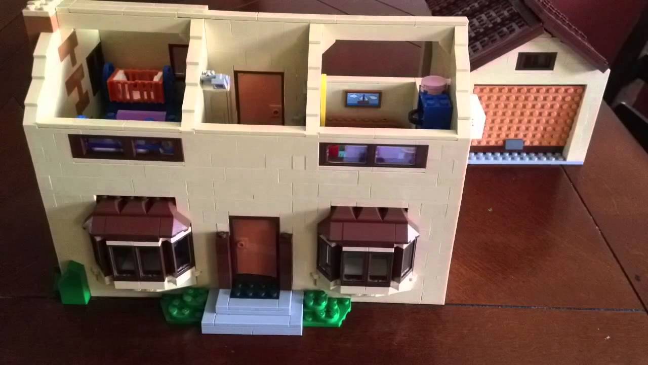 Lego Simpsons house time lapse build. - YouTube