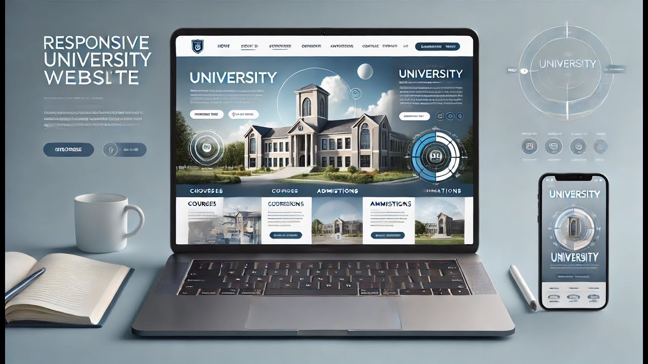 "University Responsive website using HTML and CSS" - YouTube