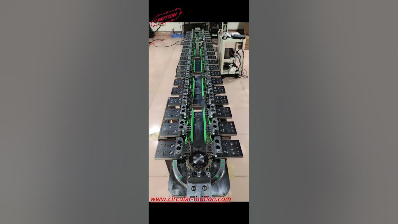 C Motion Circular Conveyor Line，oval circular conveyor, Oval path driven track system - YouTube