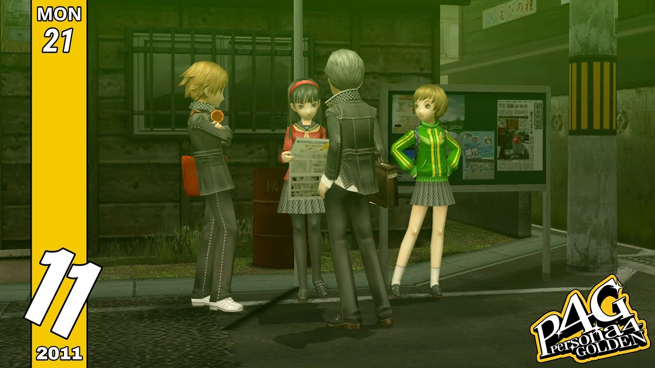 Persona 4 Golden 100% Walkthrough: The Fog Sets In (November 21) - YouTube