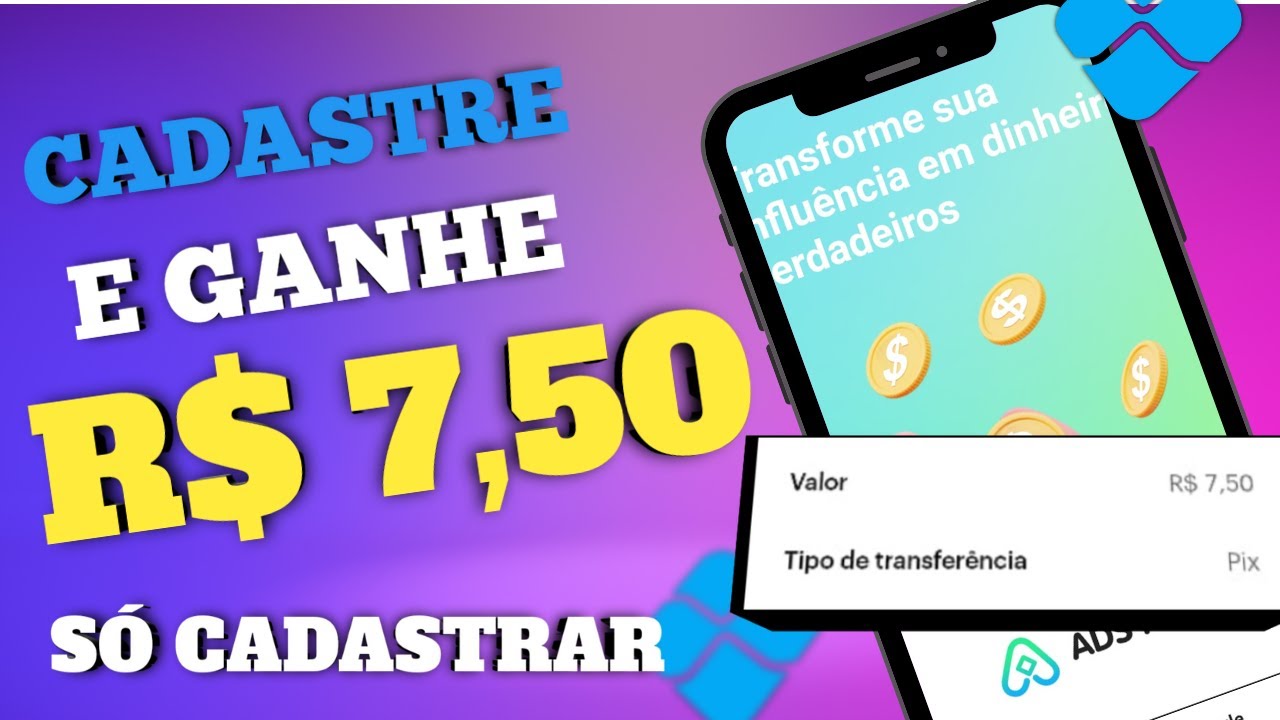 MELHOR APP PARA GANHAR DINHEIRO NO CADASTRO HOJE MESMO VIA PIX 2023 ...