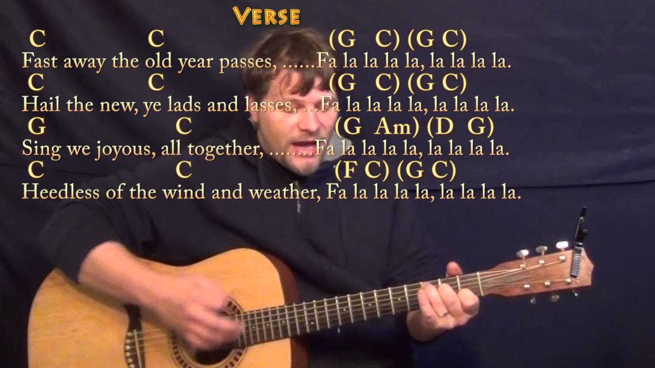 Deck the Halls (Christmas) Guitar Cover Lesson in C with Chords/Lyrics ...
