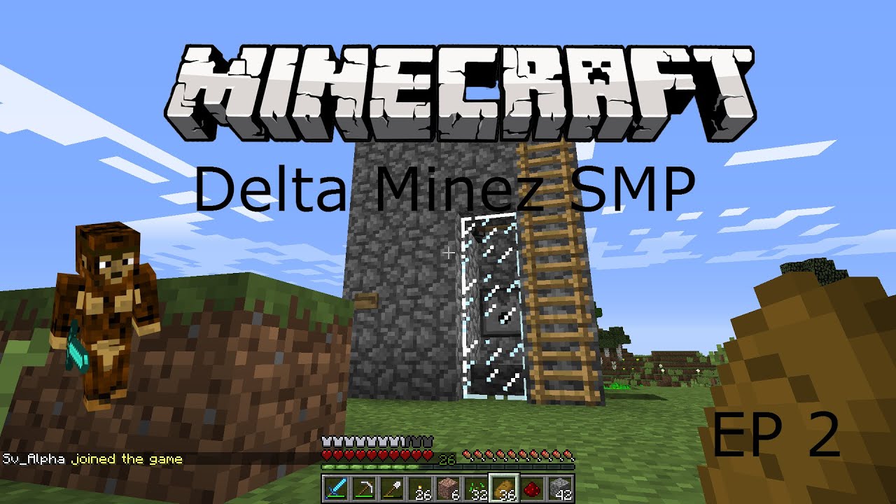 Minecraft Delta Minez smp ep 2: The Automatic cow Farm - YouTube