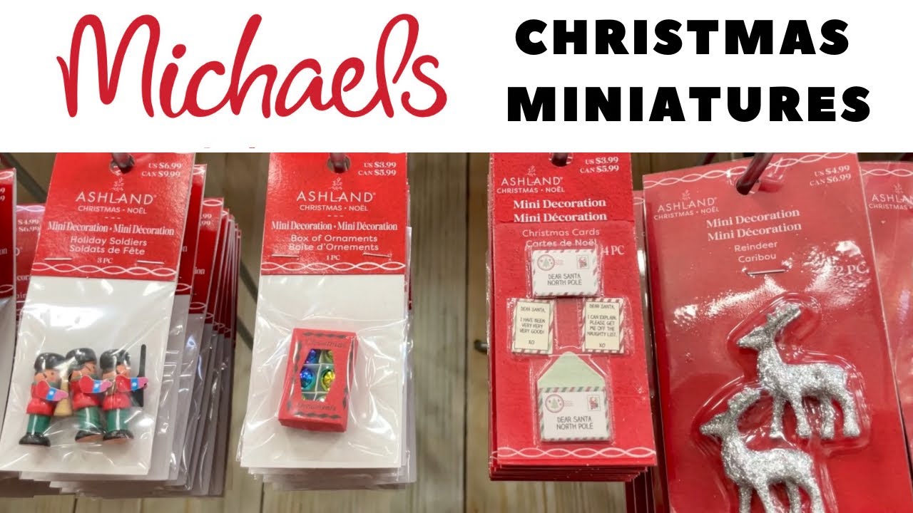 NEW 2023 Michaels Miniature Items for Christmas - YouTube