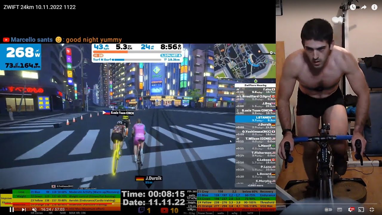 Zwift Cycling Workout Live Stream 10.11.2022 zll - YouTube