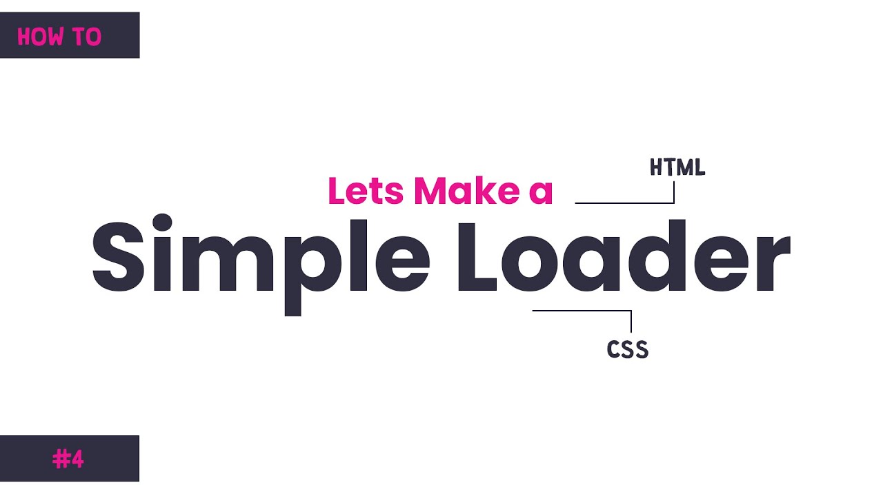 How to make a simple loader screen UI || HTML & CSS - YouTube