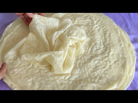 ‼️HAZIR YUFKA ALMAYA SONN💯İPEK GİBİ İNCECİK HAZIR YUFKA YAPMAK ARTIK ÇOK KOLAY🥰#evdeyaşyufka