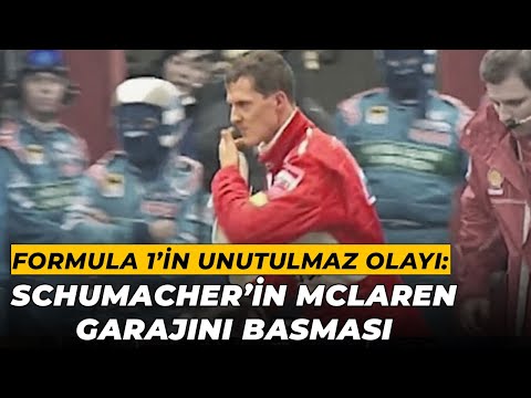 Schumacher'in McLaren Garajını Bastığı O An