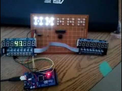 Led Dice Display using a Arduino, MAX7219 and a pair of TM1638 displays - YouTube