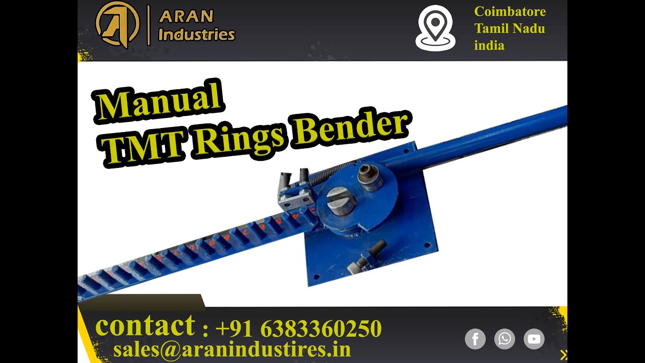 Manual TMT Rings Bender | Manual TMT Stirrup Bender | Ring Making ...