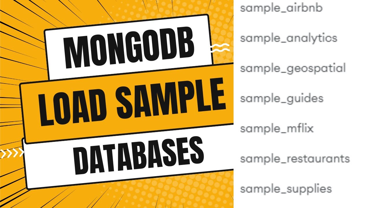 How to Add MongoDB Sample Databases in 2024 - YouTube
