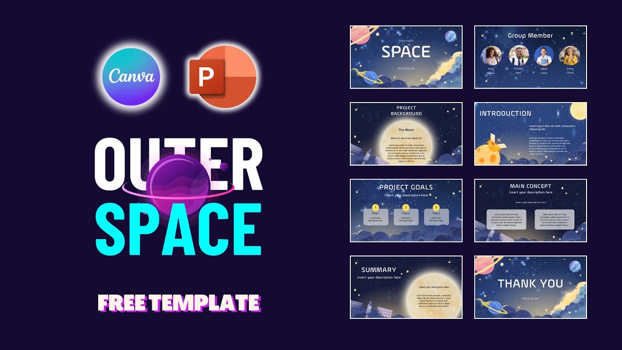 PowerPoint | Space & Universe Theme | Free Template - YouTube