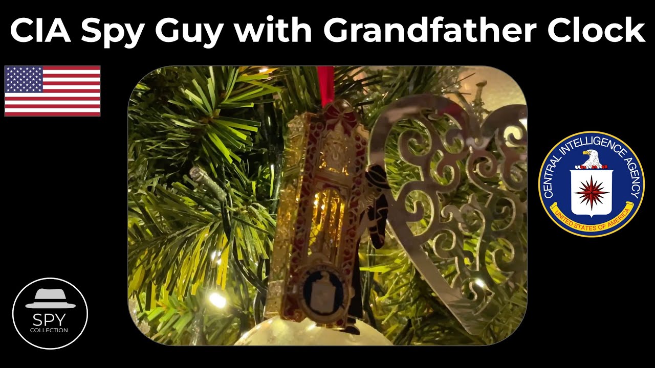 CIA Spy Guy with Grandfather Clock Ornament - YouTube