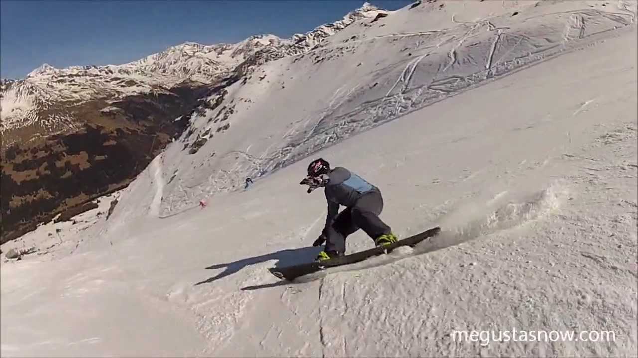 Swoard Dual 168 - carving in soft boots - YouTube