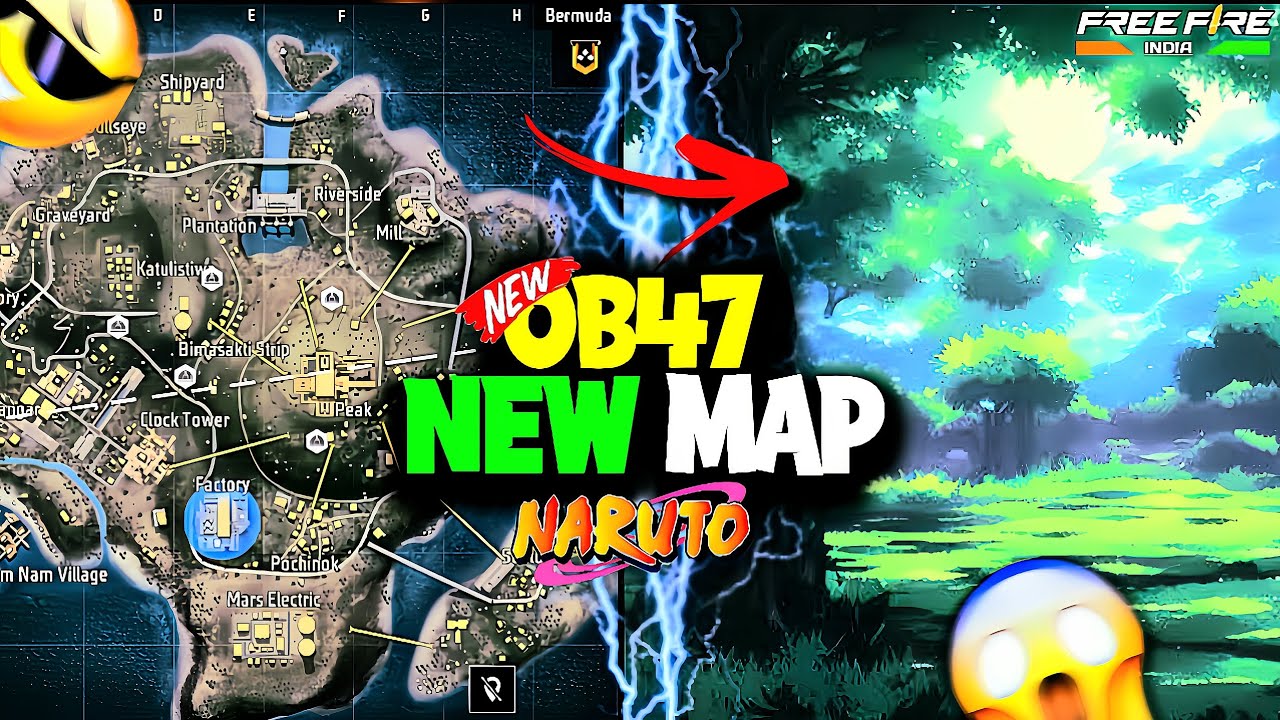 New Maps In Free Fire गेम नारूट कलेव Spical 🥳 || Naruto Spicer In-Game ...