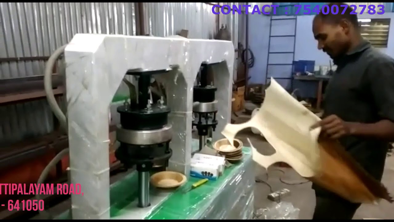Areca Leaf Plate Making Machine By ARG TECH MACHINERY - YouTube