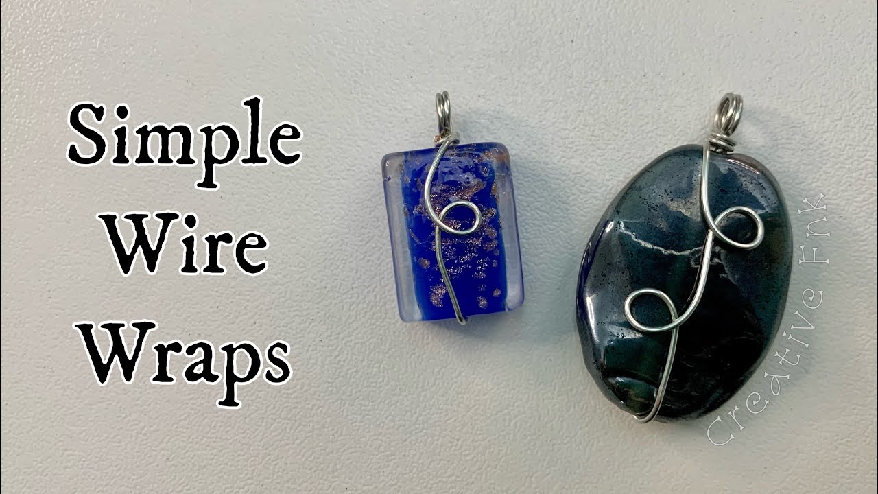 Simple wire wrap - vertical drilled bead - YouTube
