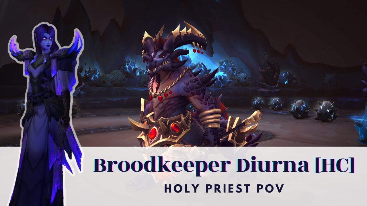 Holy Priest - Broodkeeper Diurna [HC, guild run, first kill] - YouTube