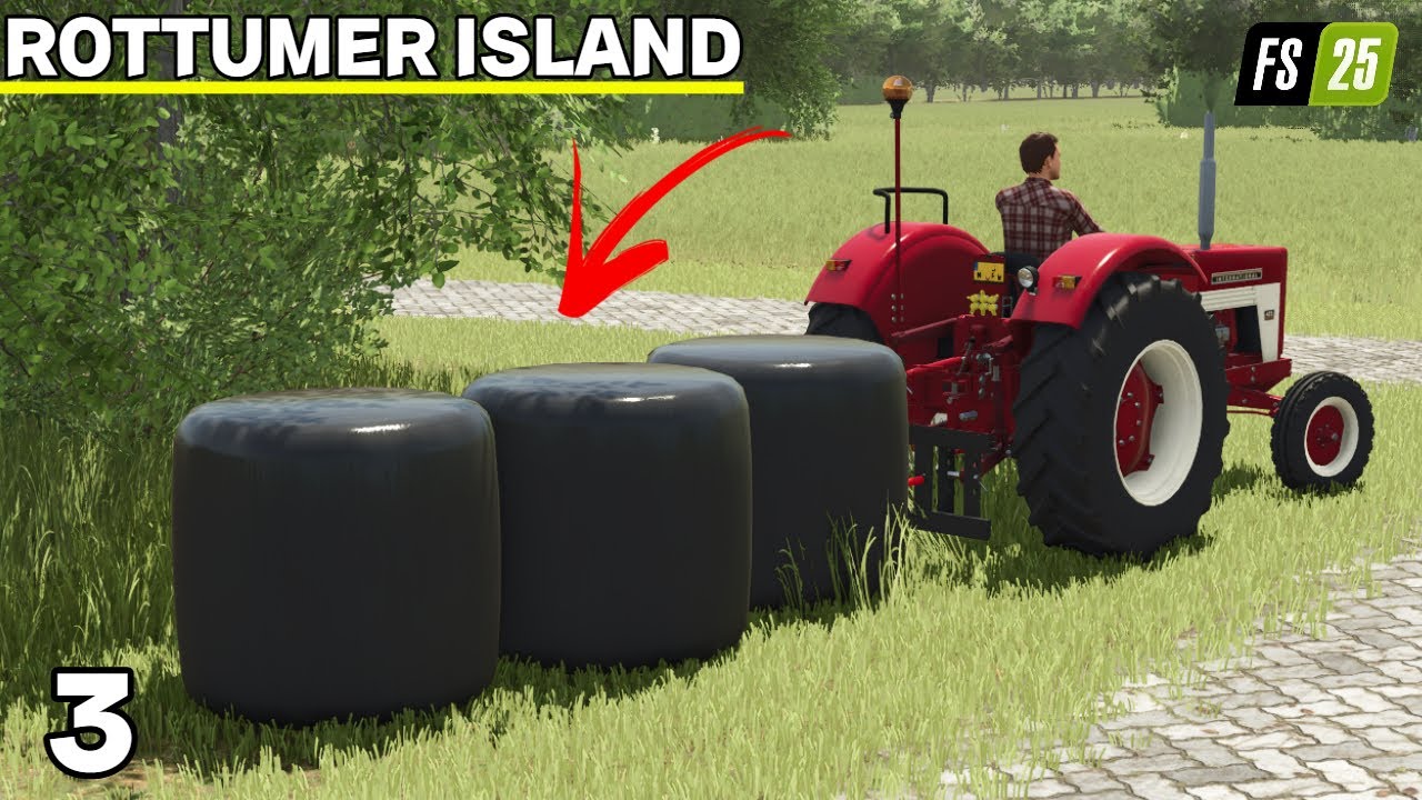 Making The First Silage Bales With Small Equipment | Rottumer Island ...