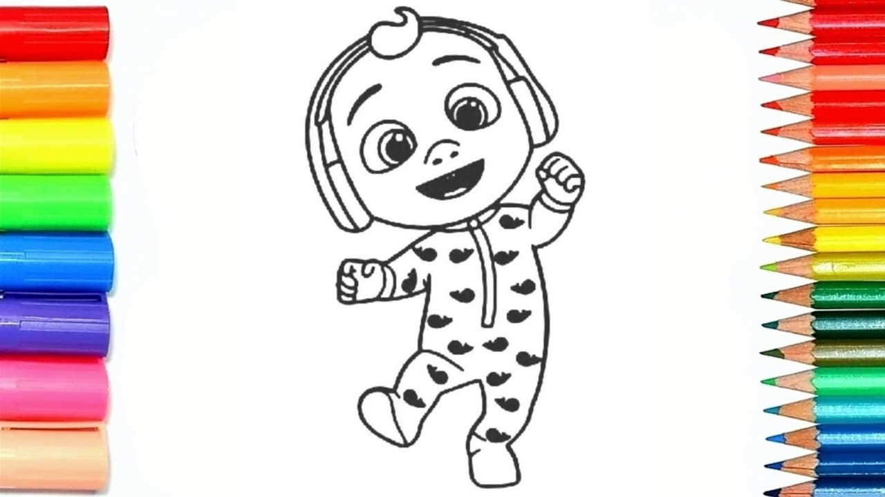 Cocomelon Drawing | How to Draw a Cocomelon | Drawing for kids @coloringforkids01 - YouTube