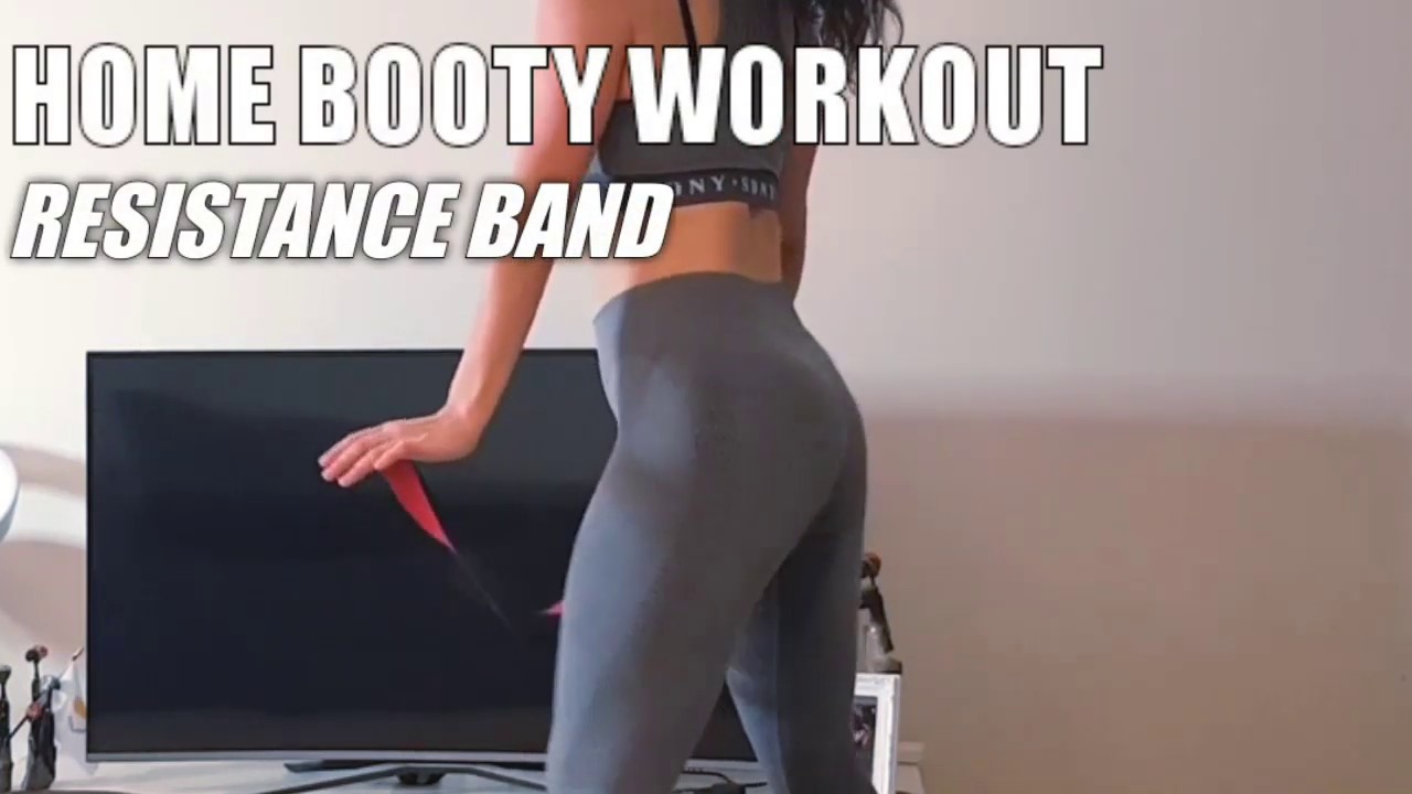 Home Booty Workout Resistance Bands Youtube