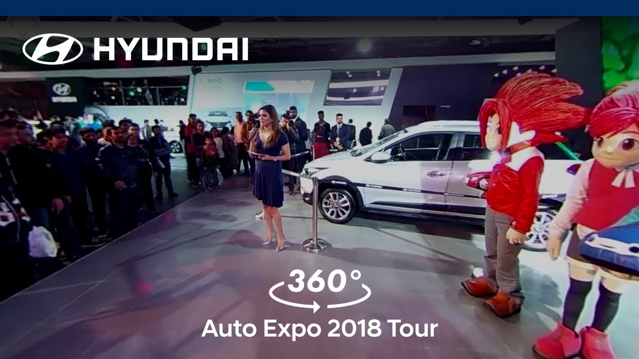 Hyundai | Auto Expo 2018 Tour in 360° - YouTube