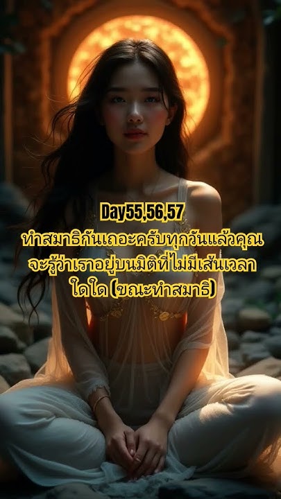 Day55,56,57 ยิ่งเราอยู่ในมิติของการทำสมาธิที่ลึก ร่างกายเเละเราจะอยู่เหนือมิติกาลเวลา - YouTube