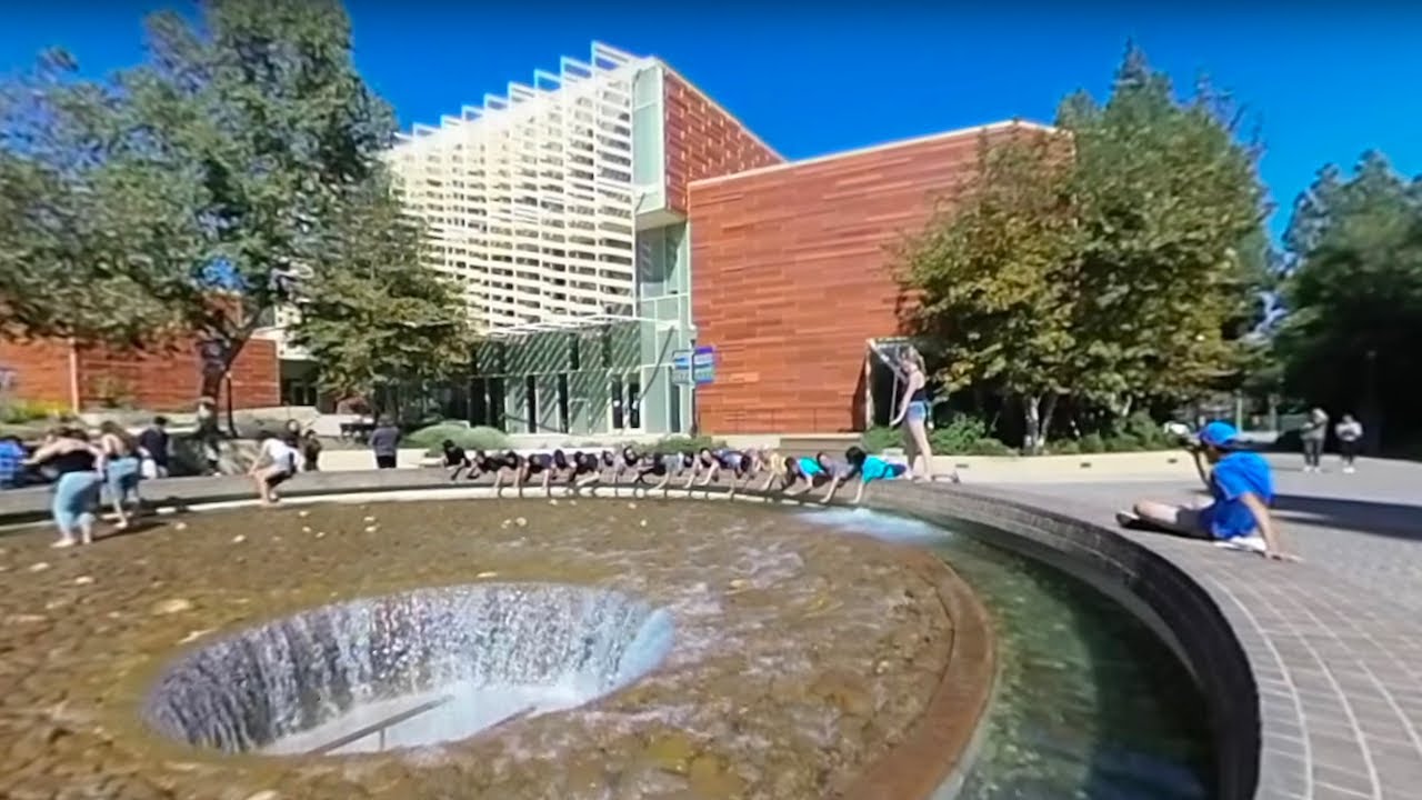 Bruin Initiation Ceremony in VR at the UCLA Inverted Fountain - YouTube