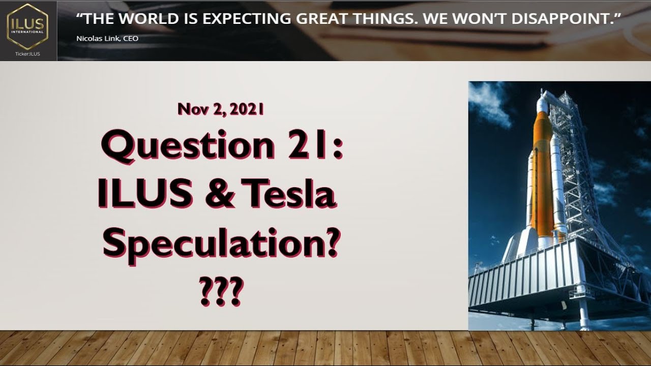 ILUS International (ILUS) Quick Up-Date—ILUS & Tesla Speculation - YouTube