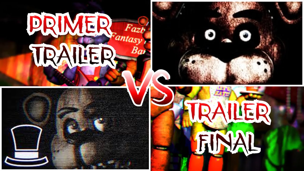 PRIMER tráiler VS tráiler FINAL - FNAF MINUS comparación - YouTube