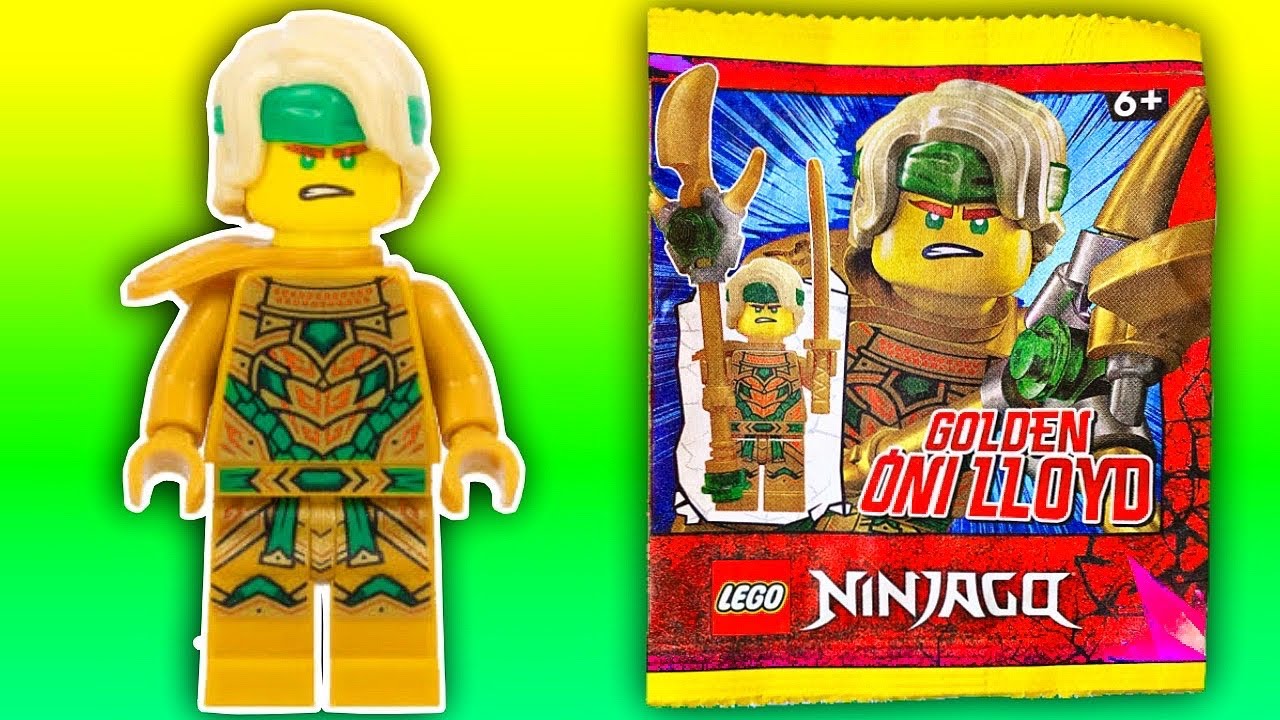 Lego Ninjago Golden Oni Form Llyod MiniFigure Review Opening 892297 ...