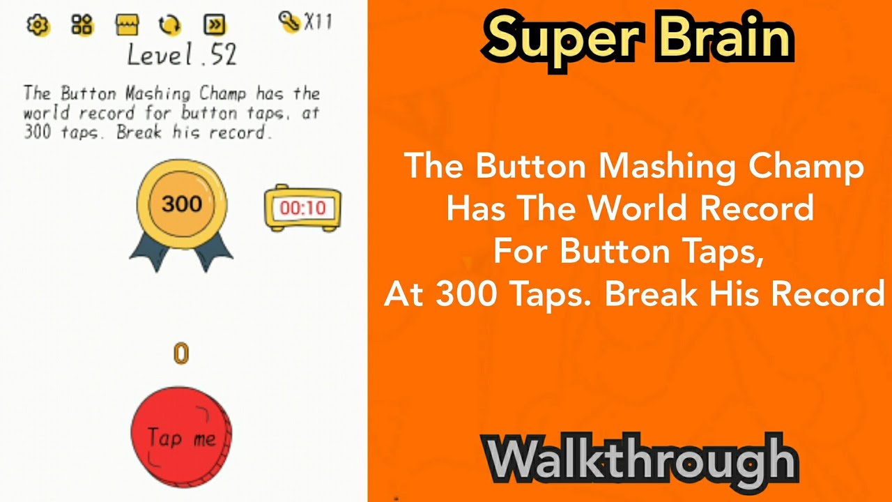 Super Brain - The Button Mashing Champ Has The World Record For Button ...