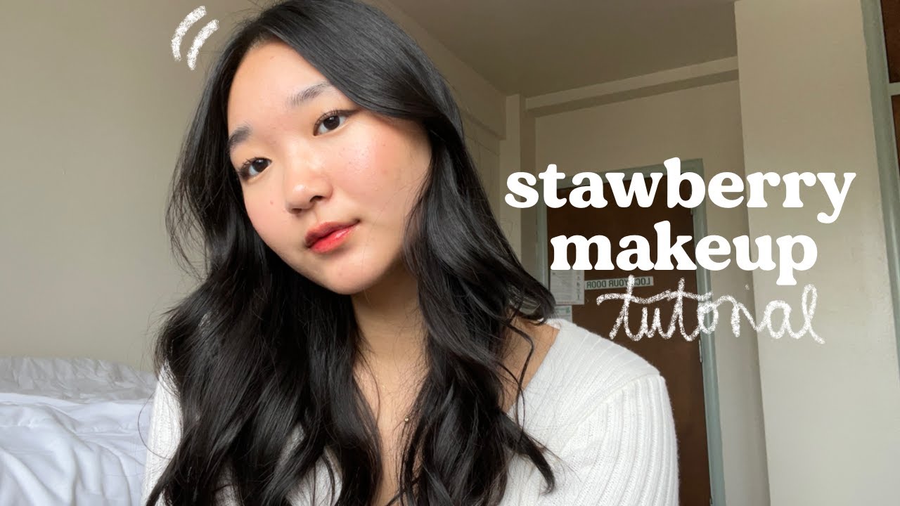 strawberry makeup look 🍓 | tutorial de maquillaje 💄 - YouTube