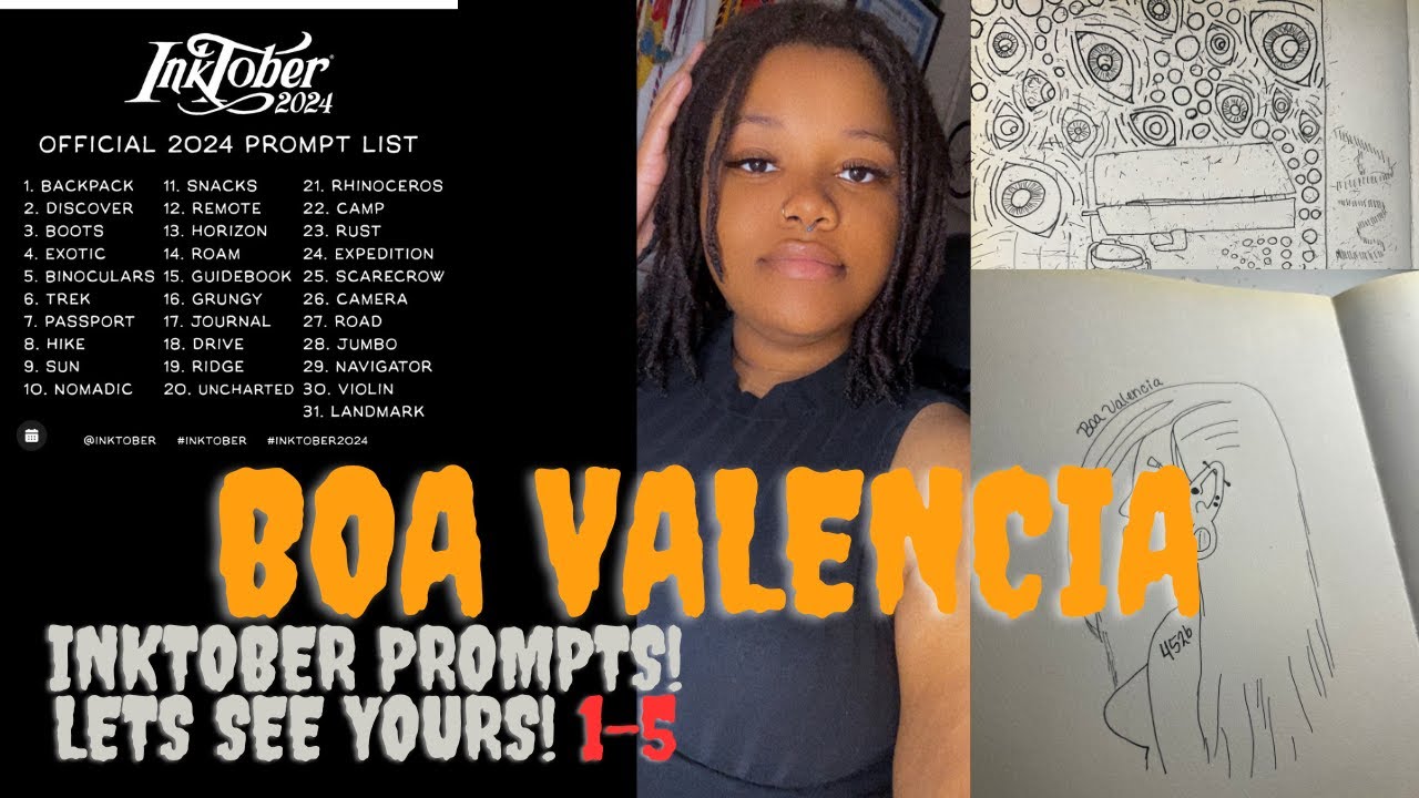 Inktober Prompt List Explained | 1-5 prompts | Lets art out! - YouTube