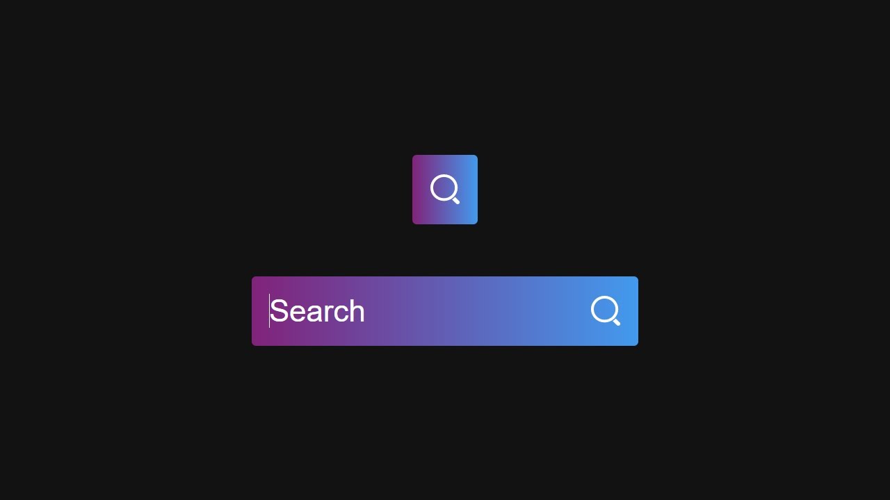 Gradient Search Bar HTML CSS - YouTube