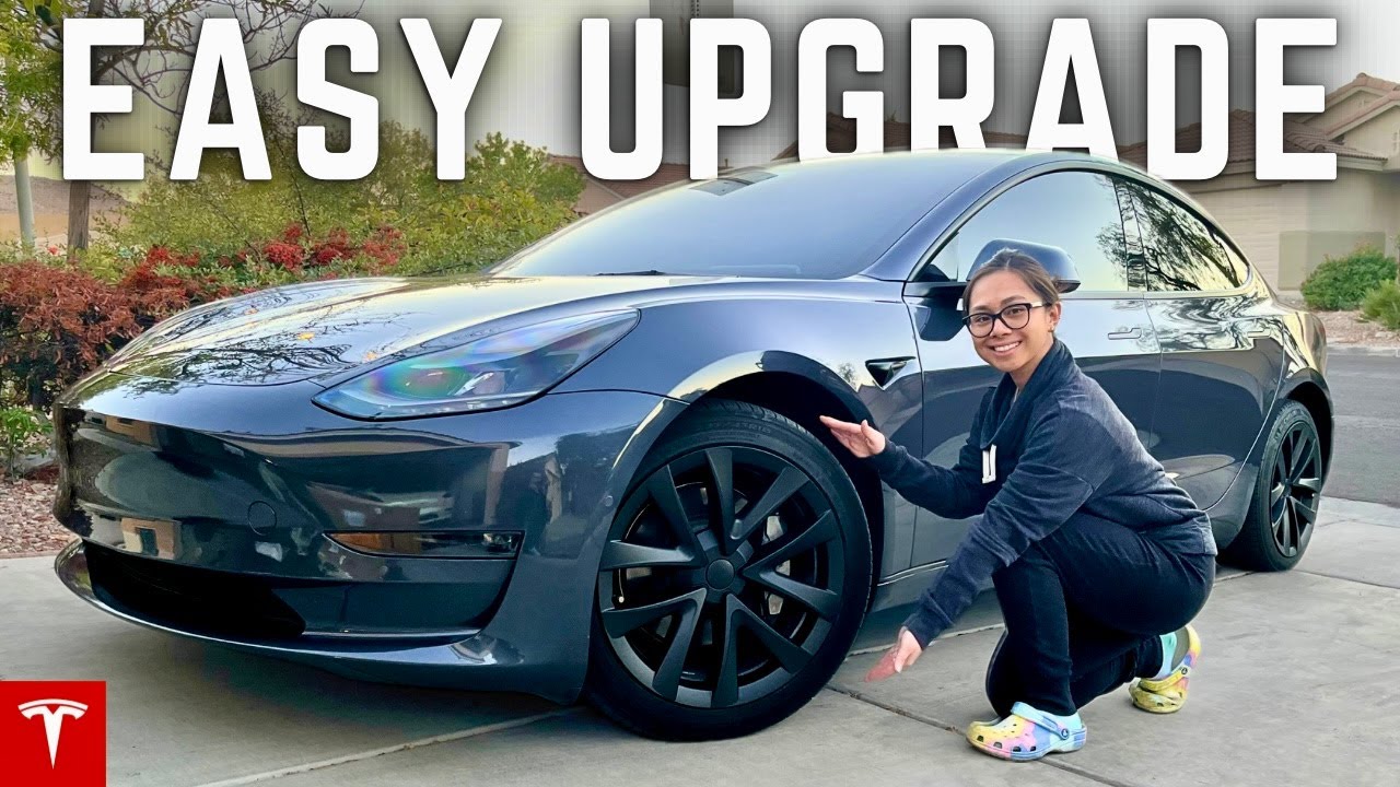 TESLA Model 3/Y Wheel Covers: Easy Install - YouTube