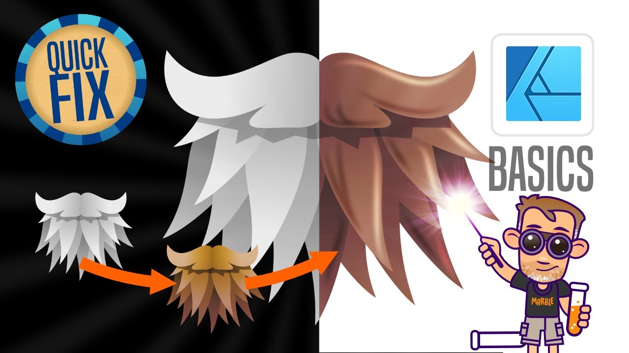 Affinity Designer Tutorial - Quick Fix - Use Layer FX and Colouring ...