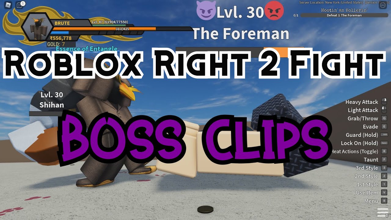 ROBLOX Right 2 Fight: Boss Fight Clips [Outdated & Too Old] - YouTube