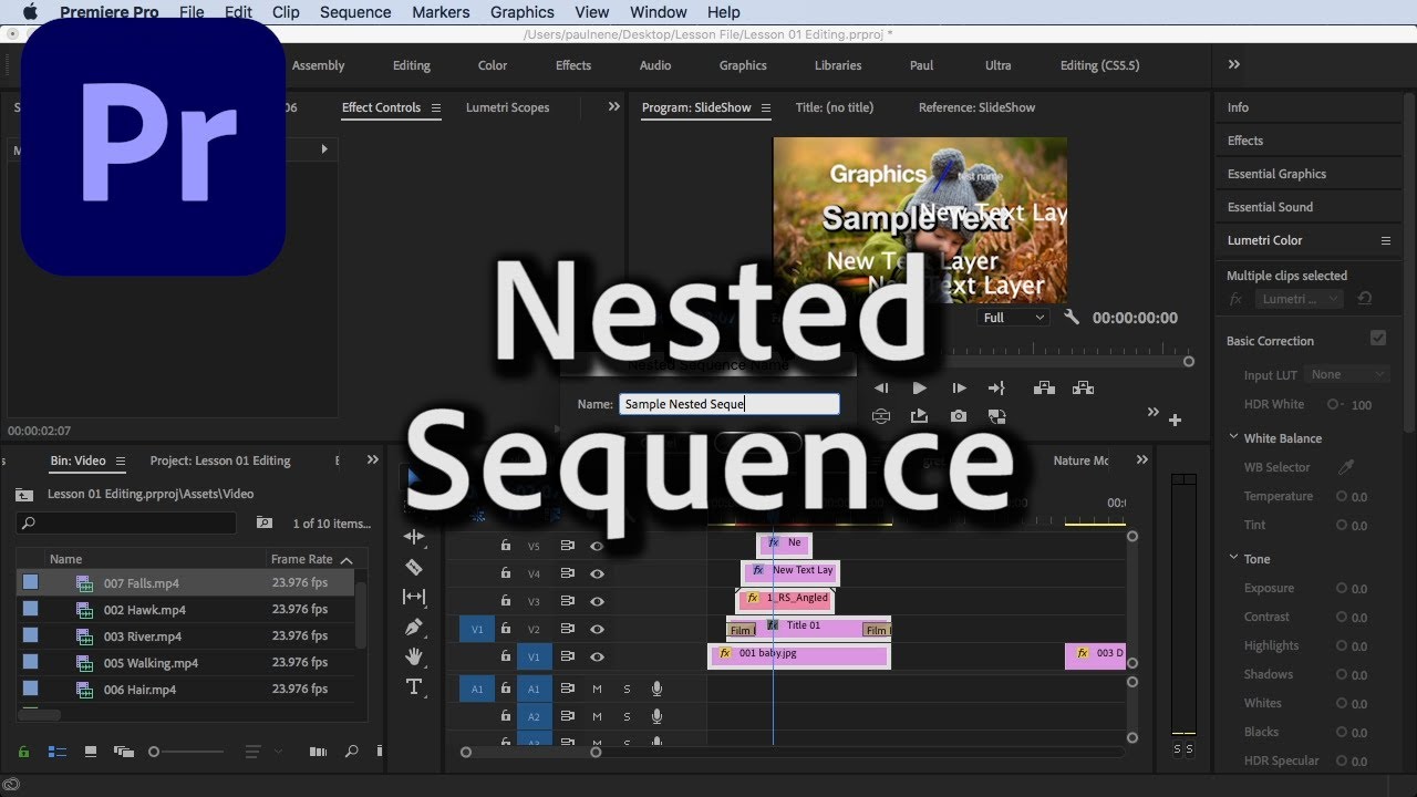 How To Use Nested Sequence In Premiere Pro To Many Stacked Clip To Be More Organise In Premiere How To Use Nested Sequence In Premiere Pro To Many Stacked Clip To Be More Organise In Premiere