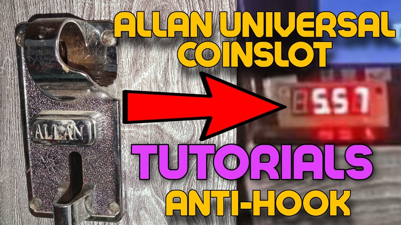 ACCEPT ALL COINS NEW ALLAN UNIVERSAL ANTI-HOOK COINSLOT - YouTube