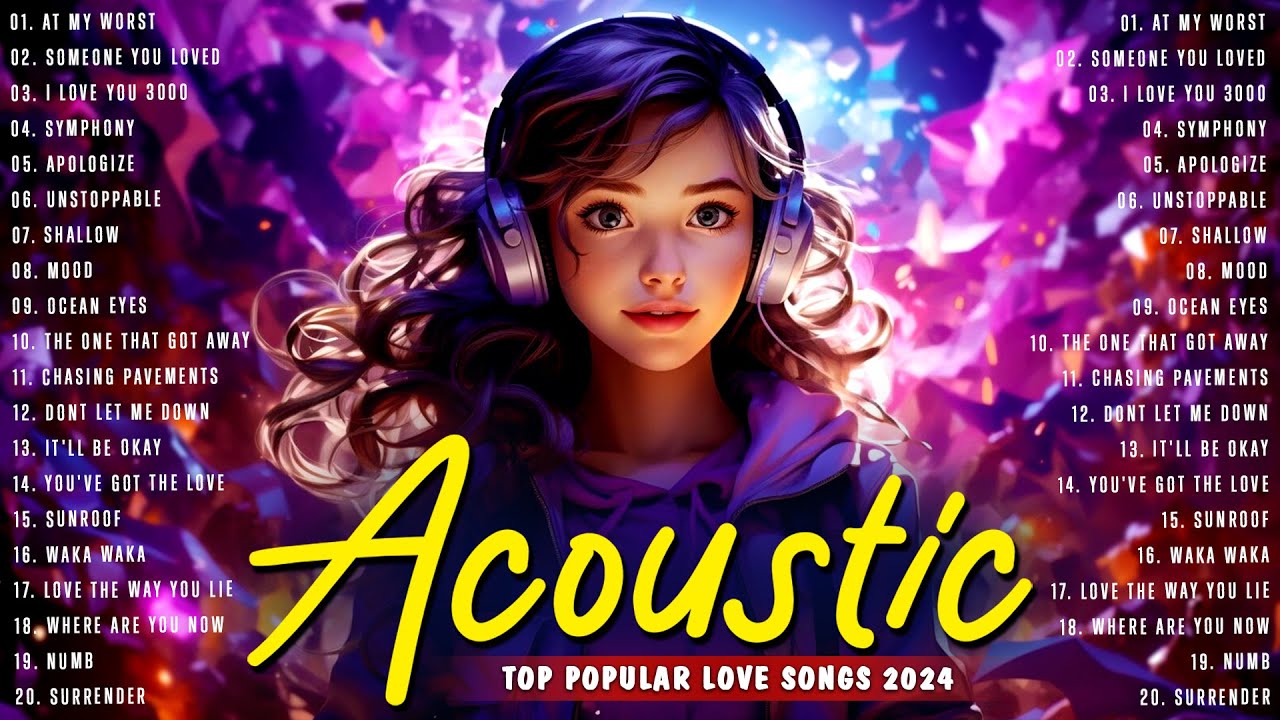 Top Acoustic Love Songs 2024 Cover With Lyrics 🍓 Hot Trending Acoustic ...